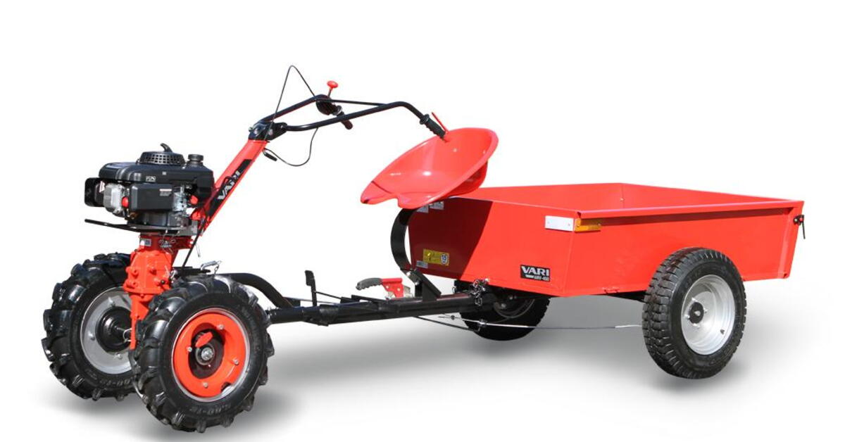 Malotraktor VARI IV GLOBAL s motorem XP-200 a přívěsem ANV-380 | ŽIVA ...